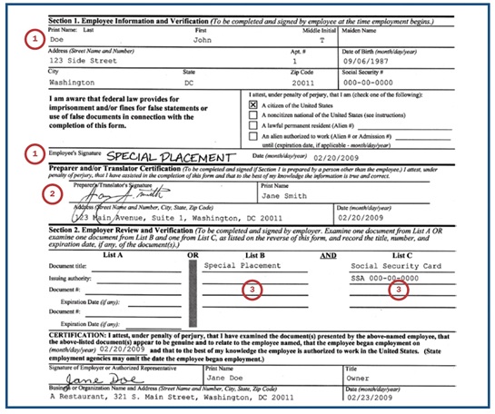 How Employers Correctly Complete Form I-9 and Form I-9 Documents to ...